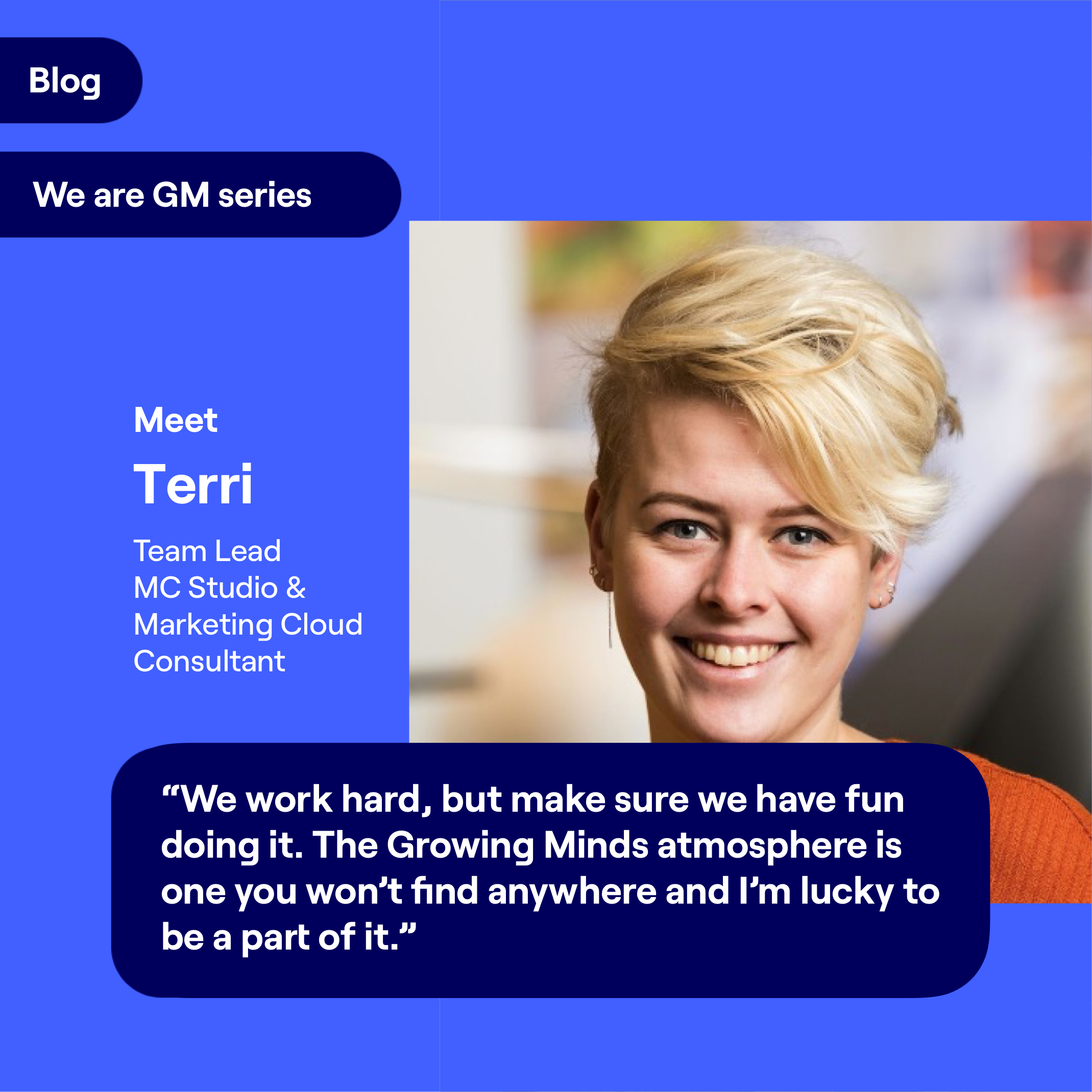 We are GM: Team Lead MC Studio & Marketing Cloud Consultant Terri ...